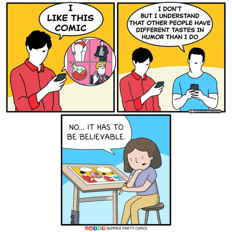 35 Hilarious Comics Taking Twists And Hard Left Turns From Bummer Party
