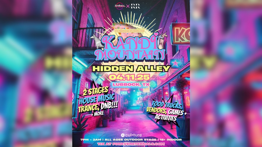 Kandi Mountain EDM festival returns to Downtown Lubbock in April