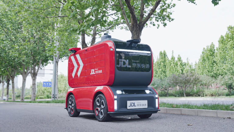 While the West Tests, China’s Driverless Delivery Cars Are Already at Work