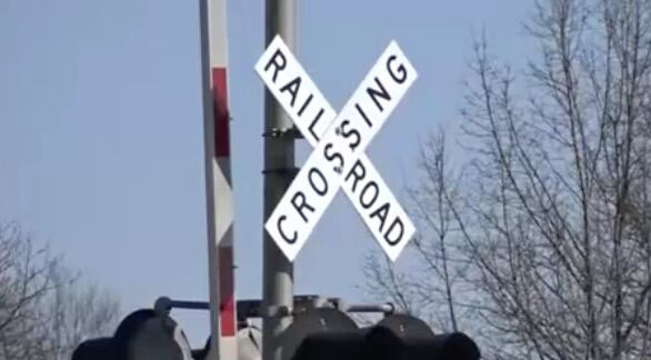 Car crashes into train, bursts into flames at Fairfield railroad crossing