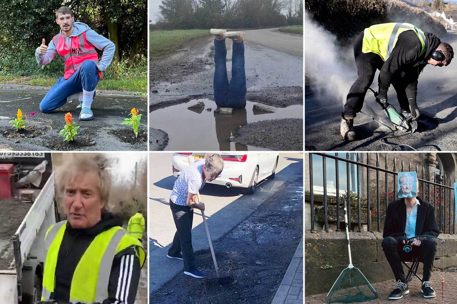 The 'pothole heroes' fixing Britain's ravaged roads