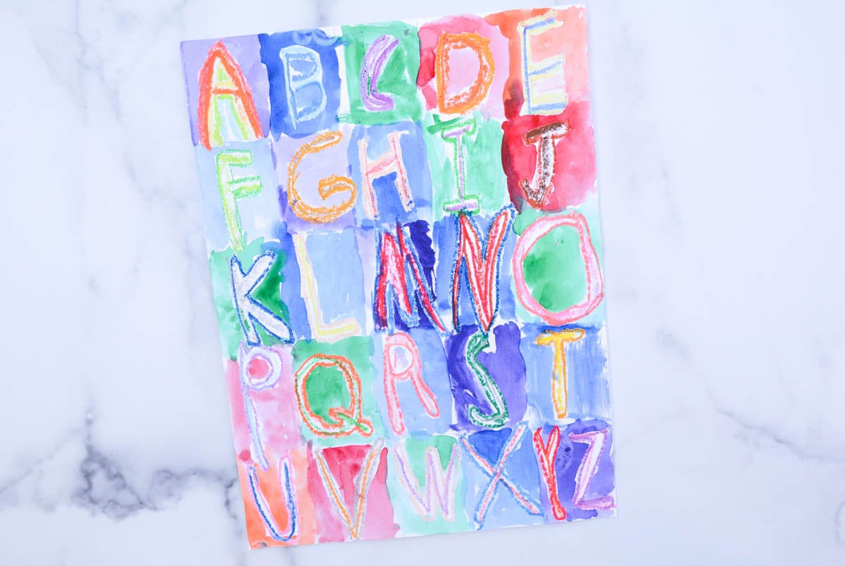 Alphabet Art Project For Kids Inspired By Jasper Johns