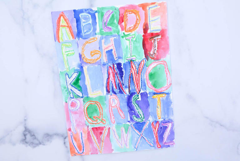 Alphabet Art Project For Kids Inspired By Jasper Johns