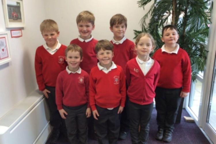 Eco-Committee at school in Northumberland taking part in a charity ...