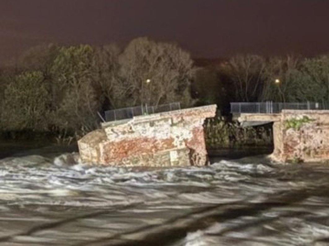 After flooding: Ancient bridge destroyed by floods