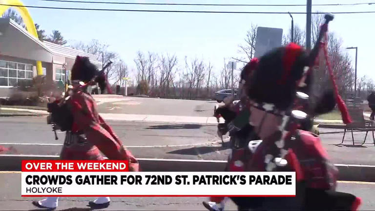 Holyoke St. Patrick’s Parade marches for 72nd year through city streets