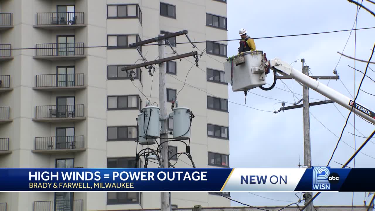 High winds lead to power outages