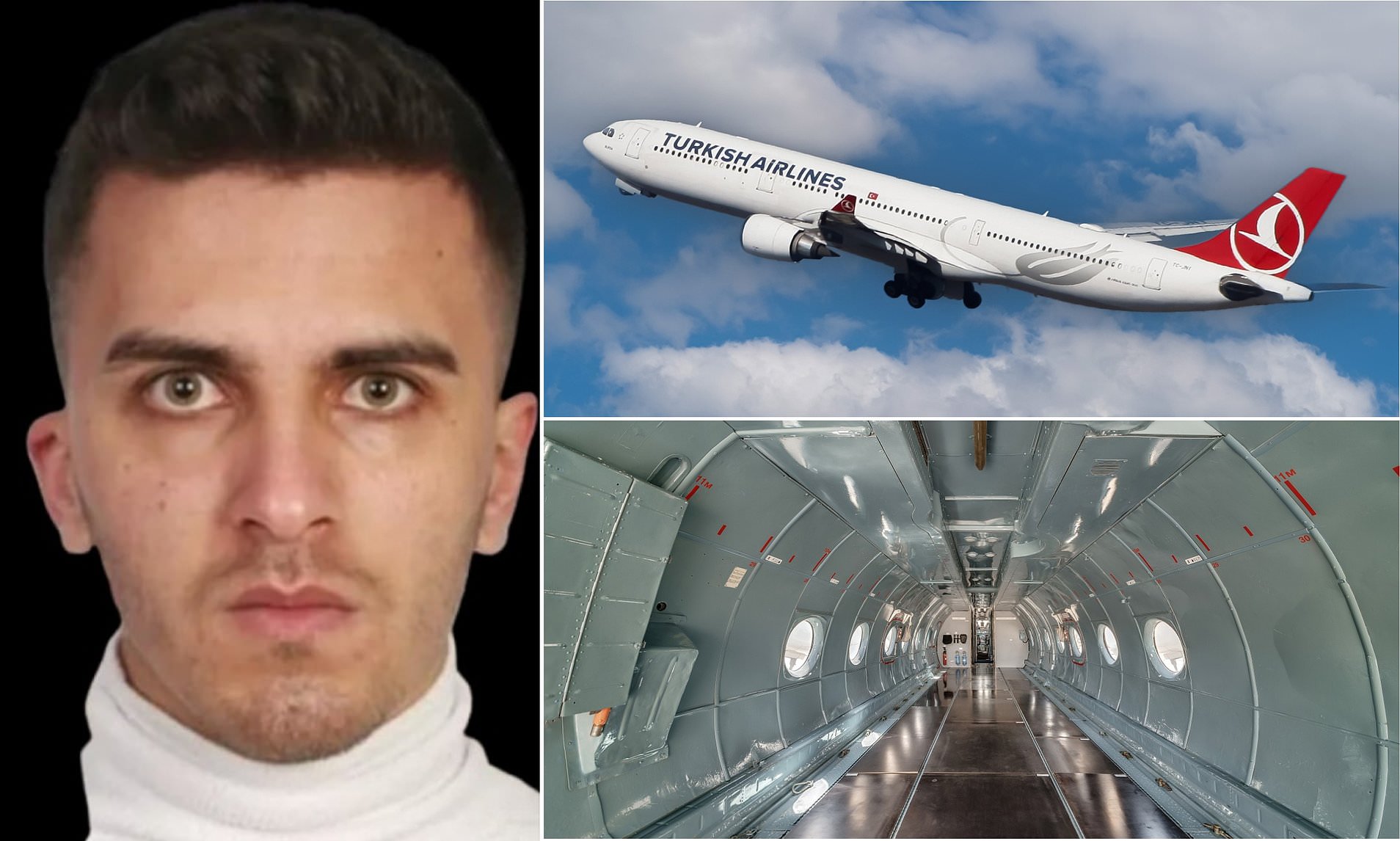 Airport worker is locked in plane cargo hold and nearly loses two legs ...