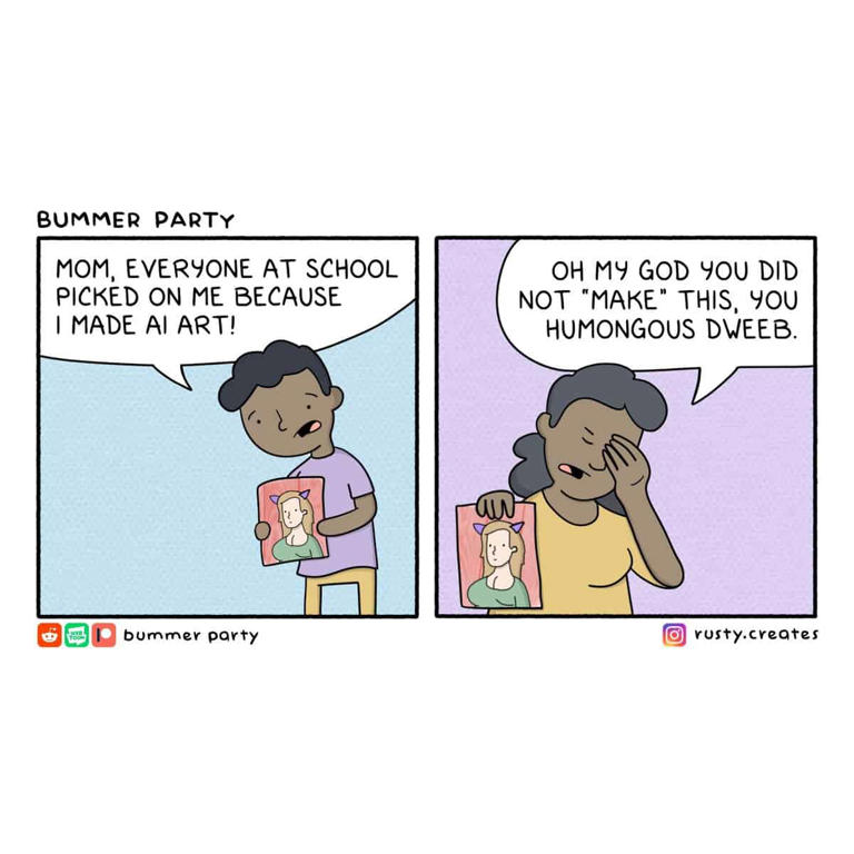 35 Hilarious Comics Taking Twists And Hard Left Turns From Bummer Party