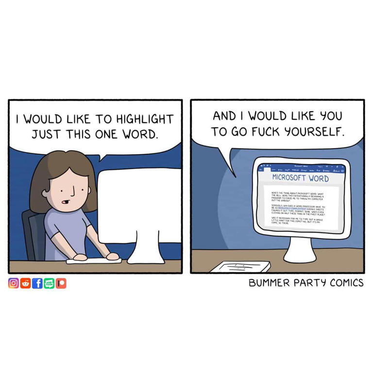 35 Hilarious Comics Taking Twists And Hard Left Turns From Bummer Party