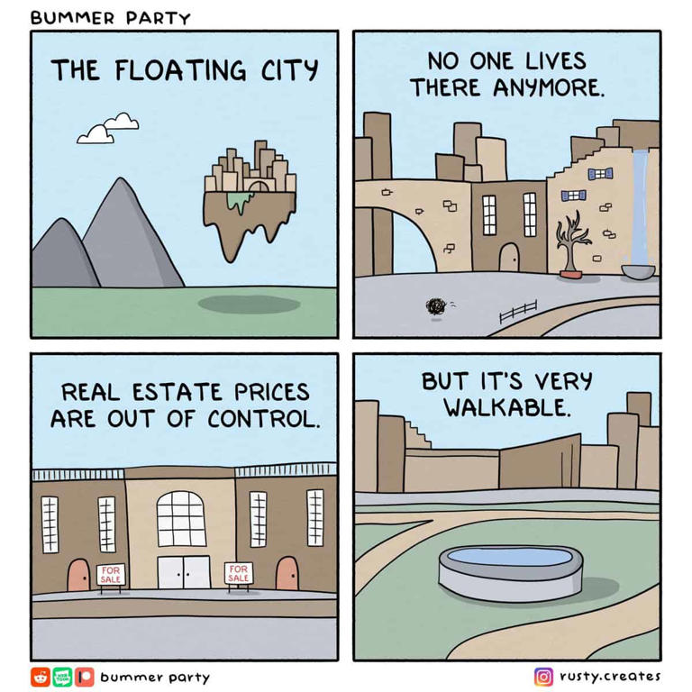 35 Hilarious Comics Taking Twists And Hard Left Turns From Bummer Party