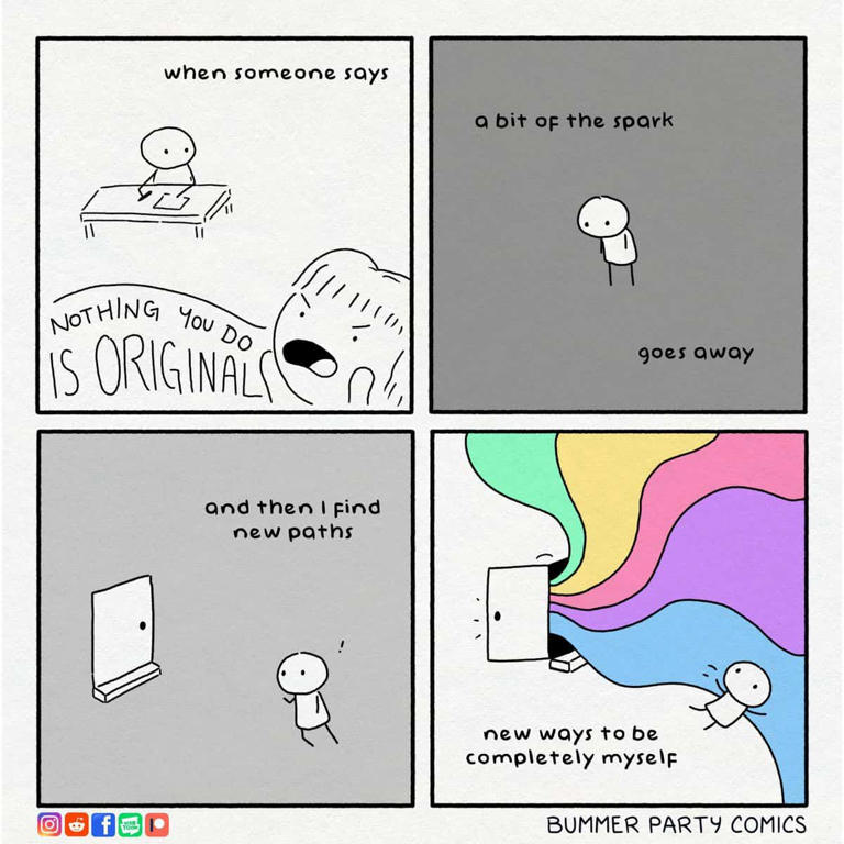 35 Hilarious Comics Taking Twists And Hard Left Turns From Bummer Party