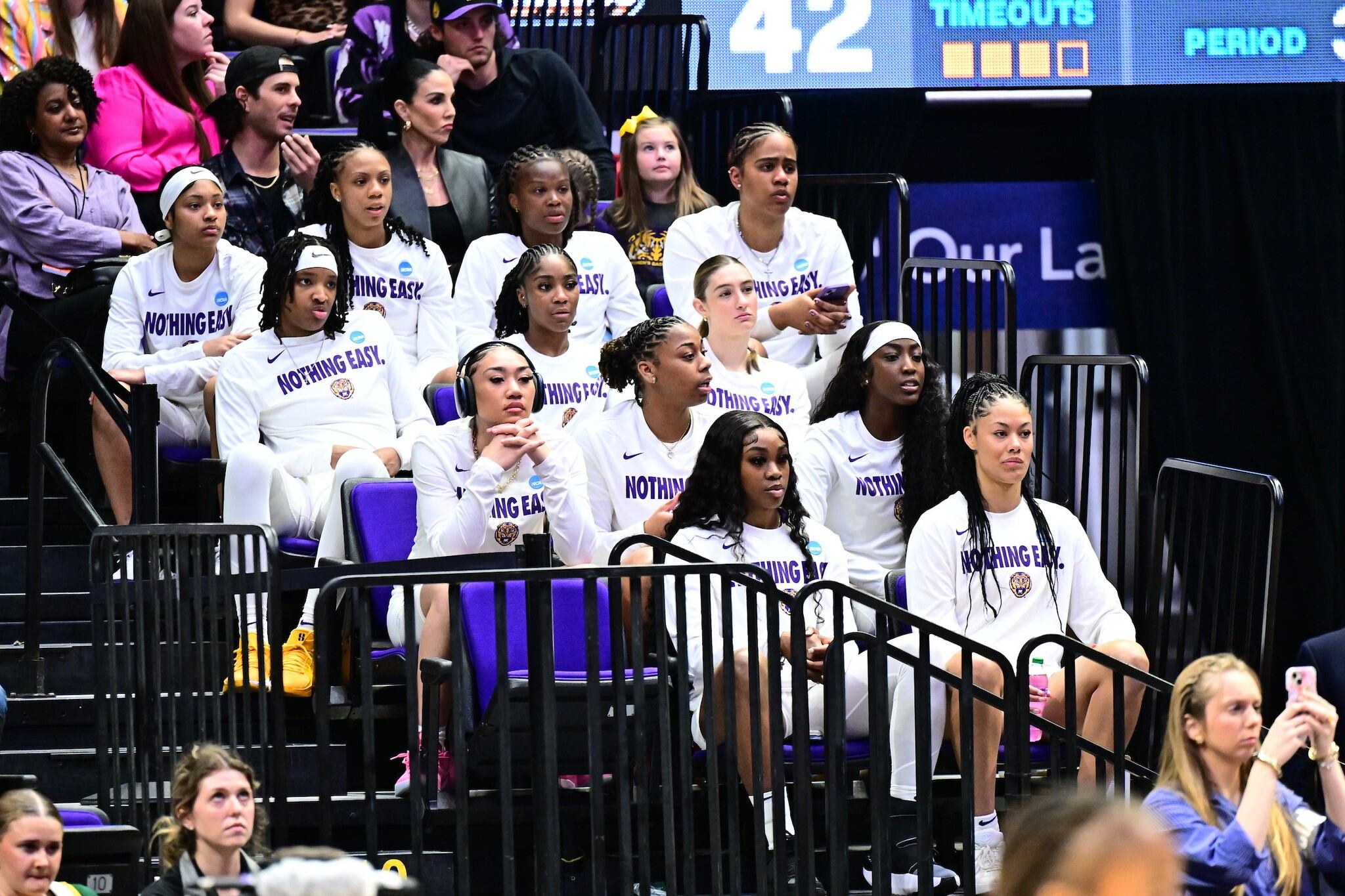 No. 3 LSU to take on No. 6 FSU Monday for a spot in the Sweet 16