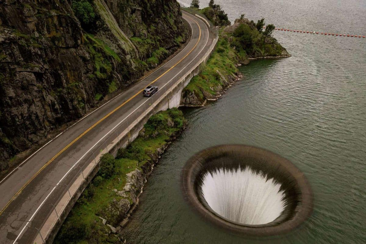 ‘Glory Hole’, California’s Giant Lake Vortex Is Back After 6-Year Silence