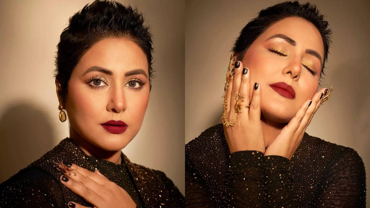 Hina Khan Ditches Wig, Flaunts Real Hair In New Post Amid Battle With ...
