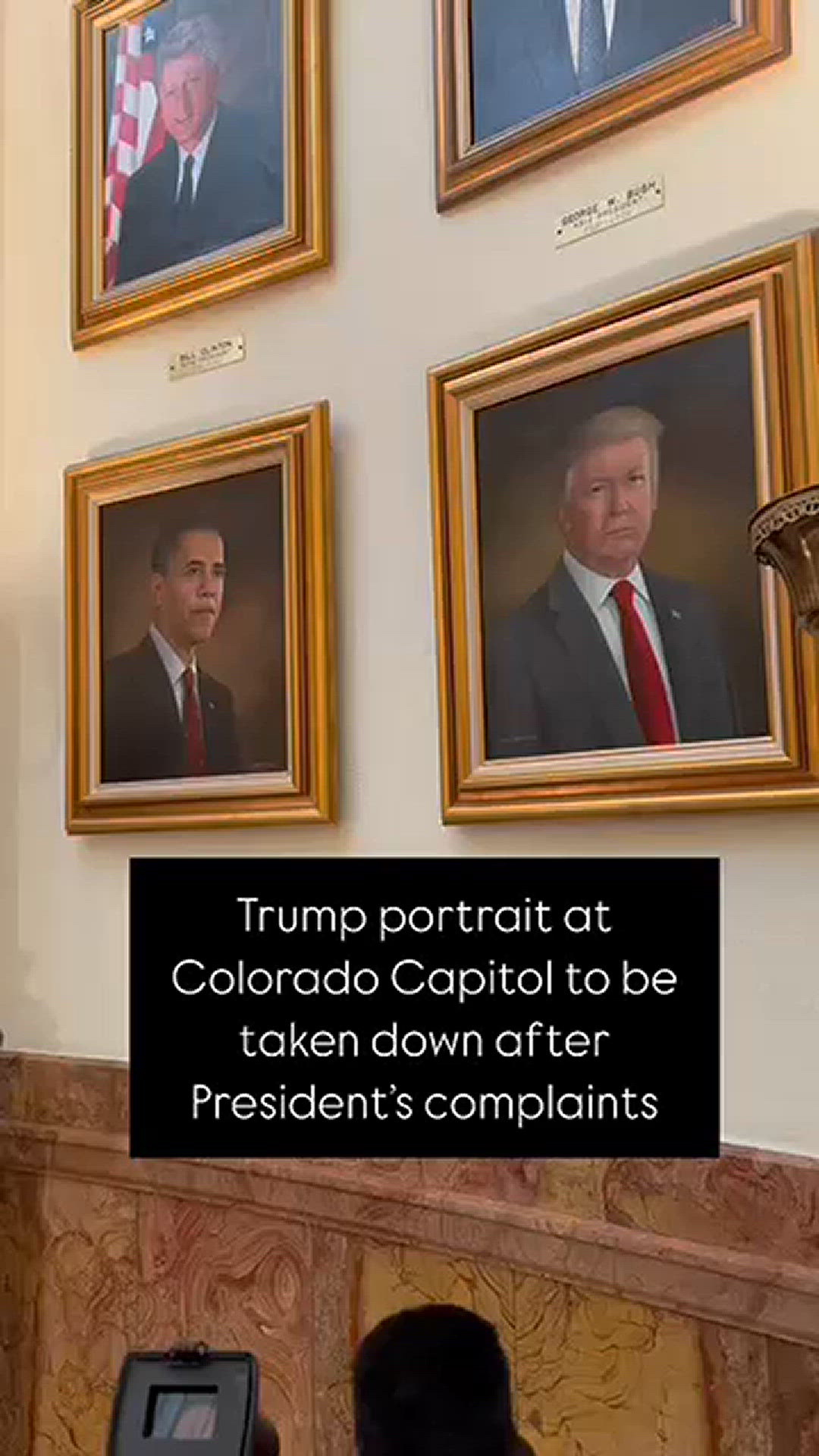Trump portrait to come down at Colorado Capitol after president ...