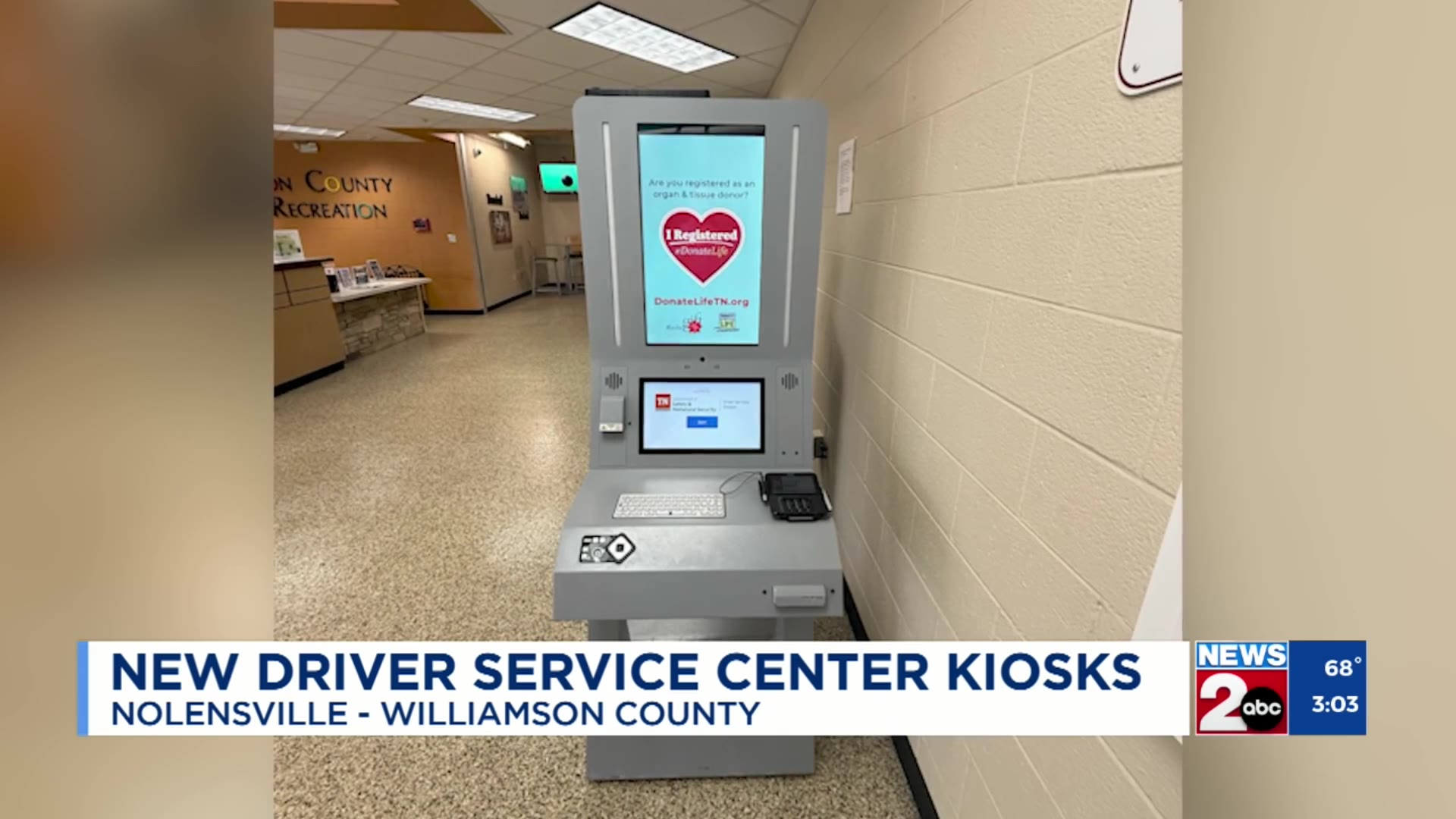 New driver service center kiosks in Nolensville, TN