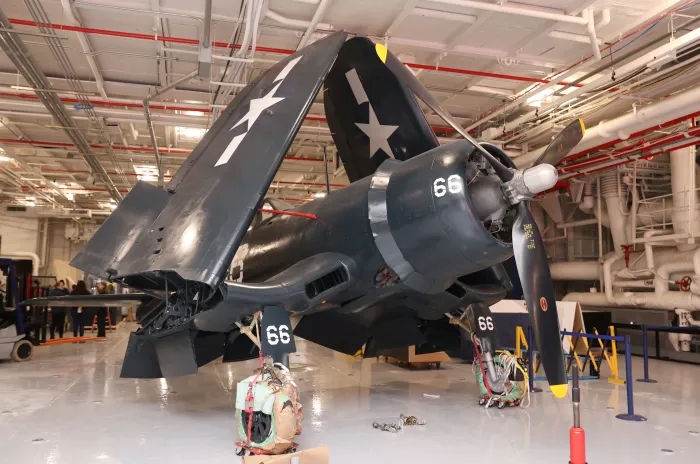 Intrepid Museum Unveils FG-1D Corsair as Centerpiece For New Exhibit