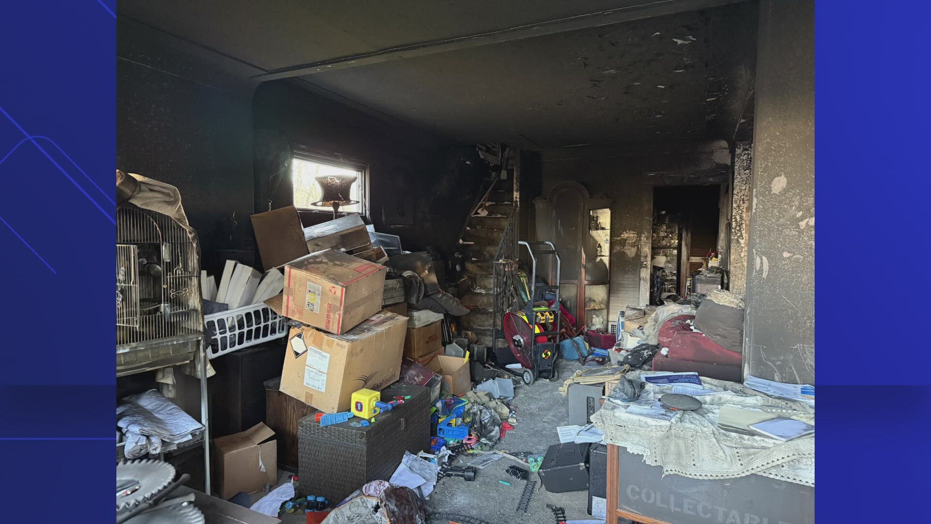 Parma home damaged in fire, mom and her child rescued