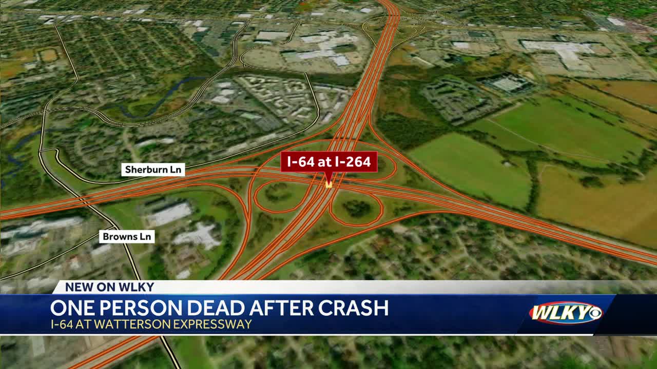1 person dead after crash on I-64 at Watterson Expressway