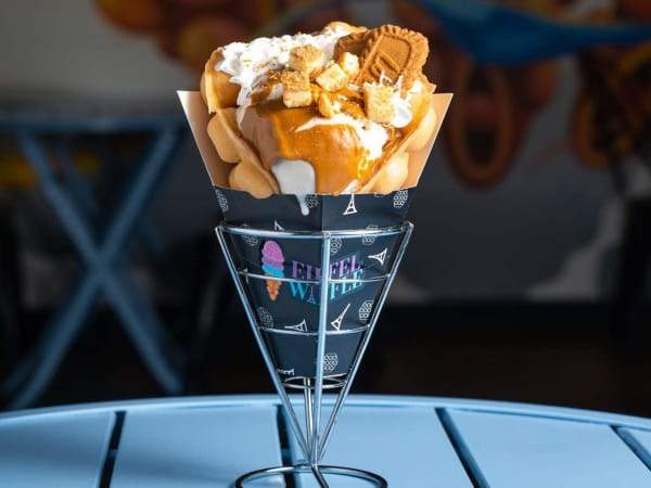 Extreme ice cream shop with bubble waffle cones bobs up in Lewisville