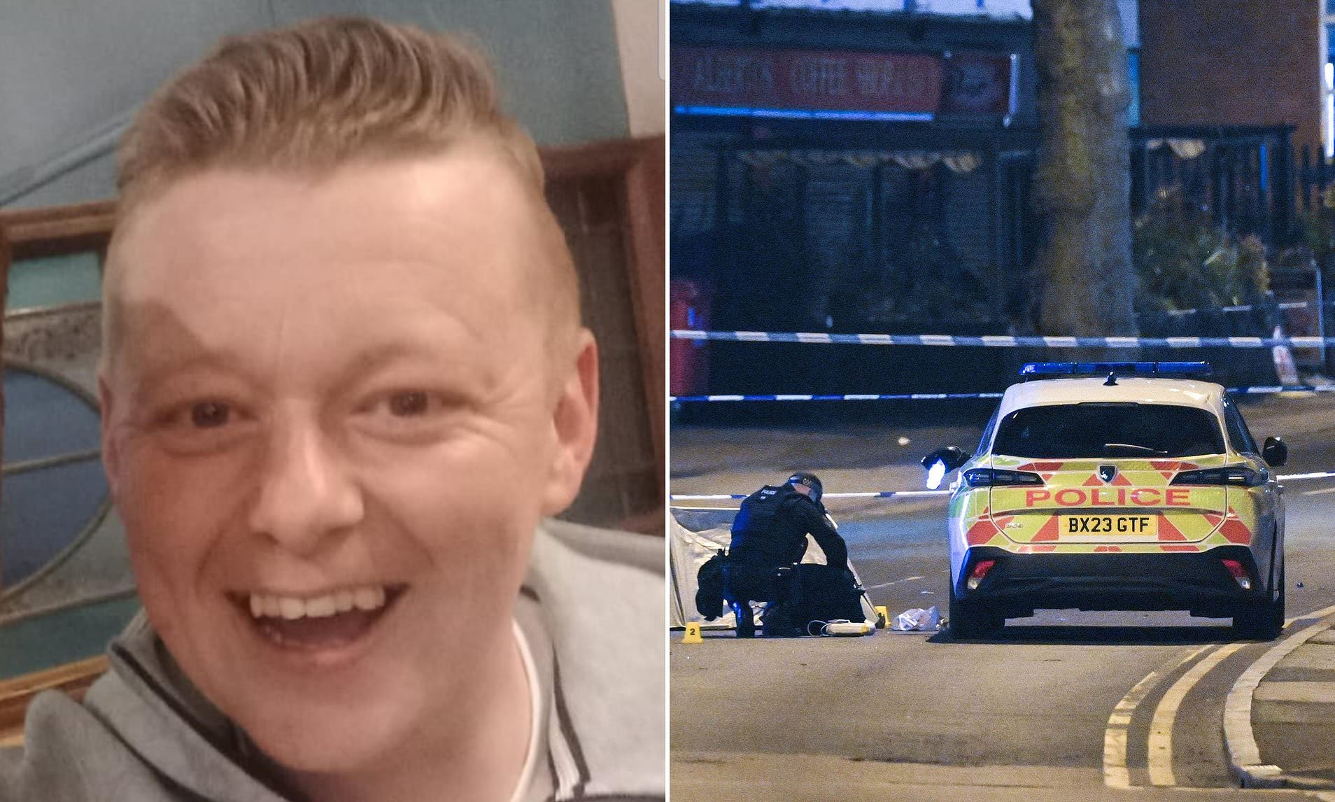 Tributes pour in for dad, 40, who died when he was hit by a police car
