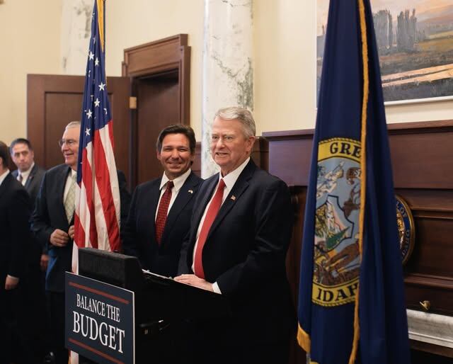 Florida Gov. Ron DeSantis visits Idaho to promote budget amendment proposal