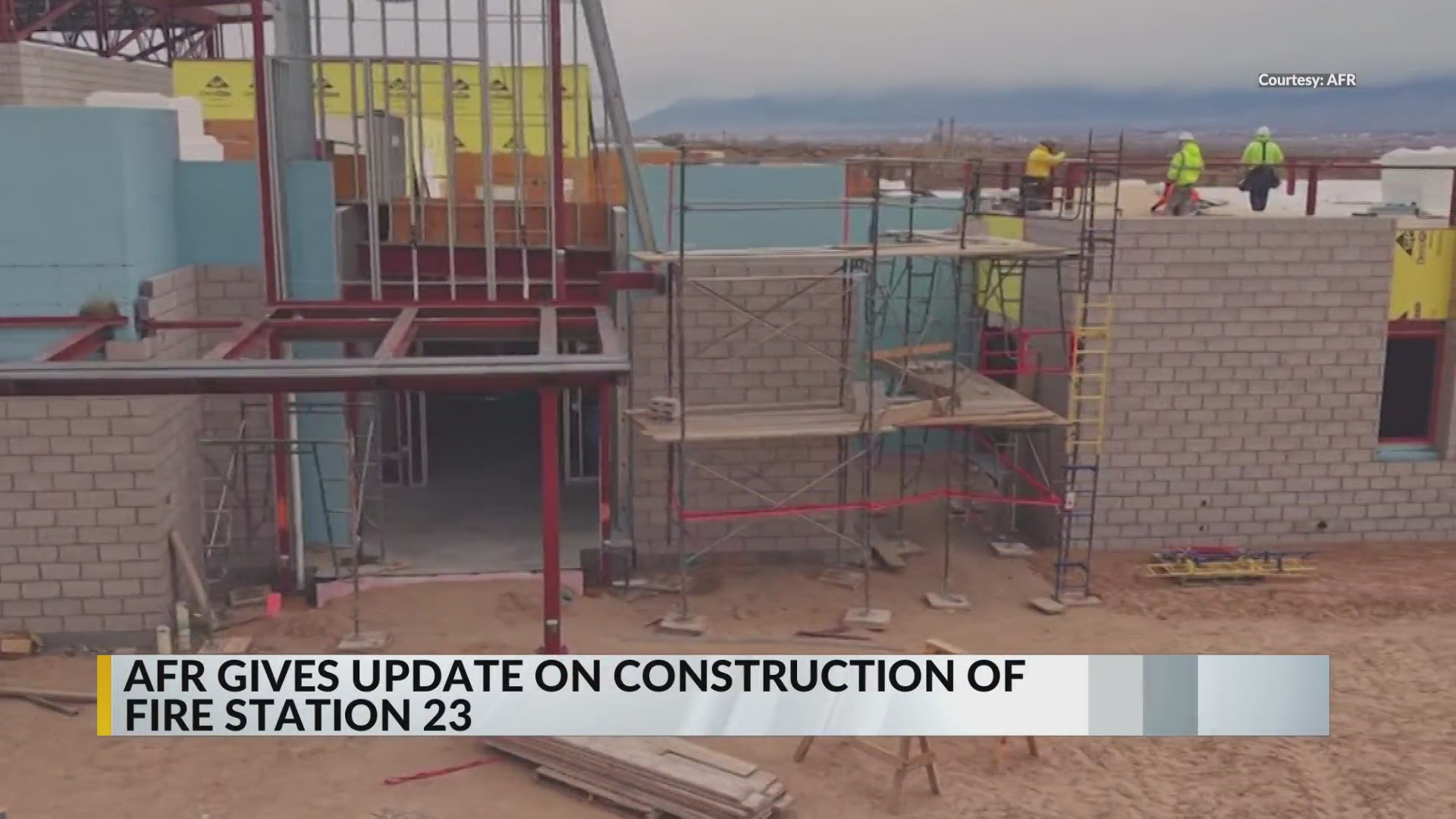 Construction continues on Albuquerque Fire Rescue's newest station