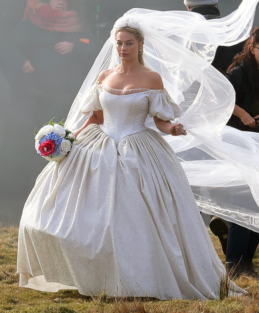Margot Robbie's Wuthering Heights Wedding Photos Divide the Internet