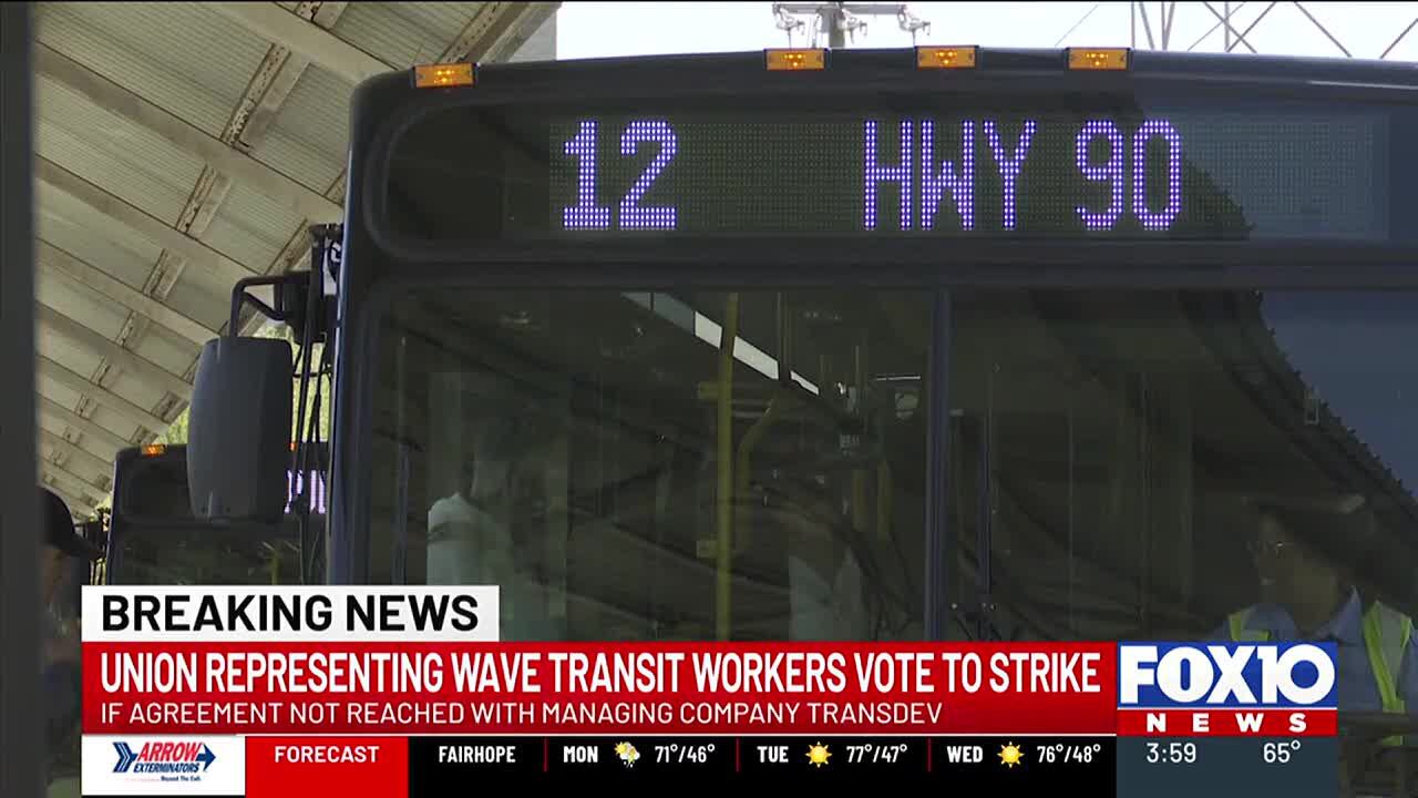 Union representing Wave Transit workers vote to strike