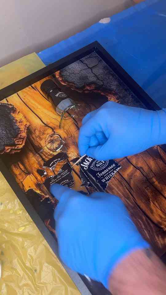 Crafting a Unique Whiskey Bottle Art Piece