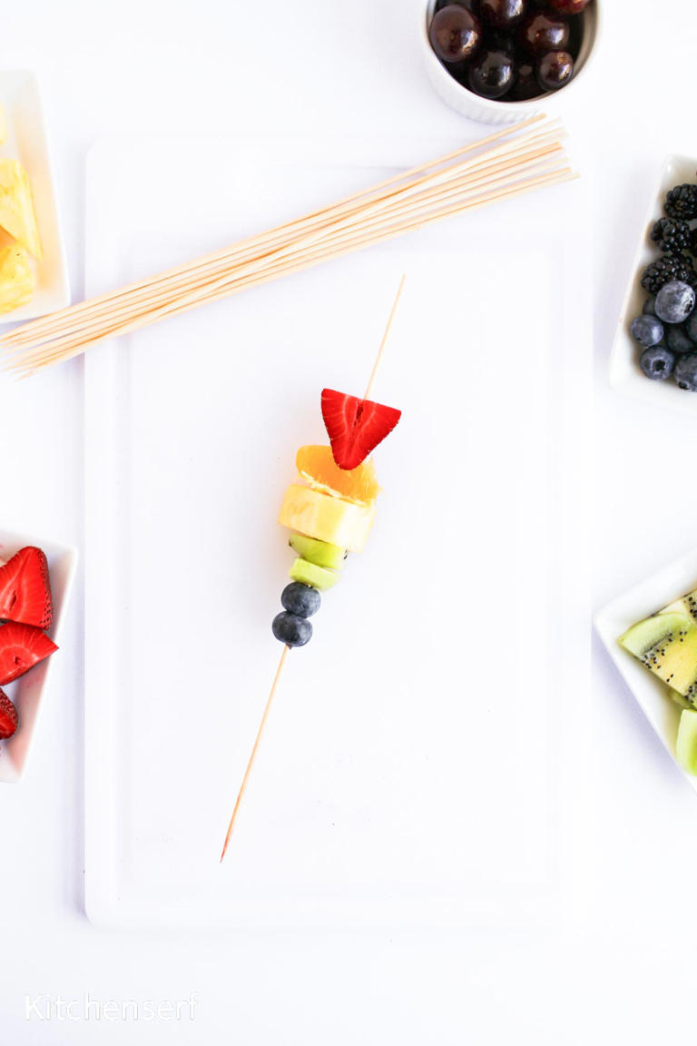 Fruit Skewers (with Dip Ideas)
