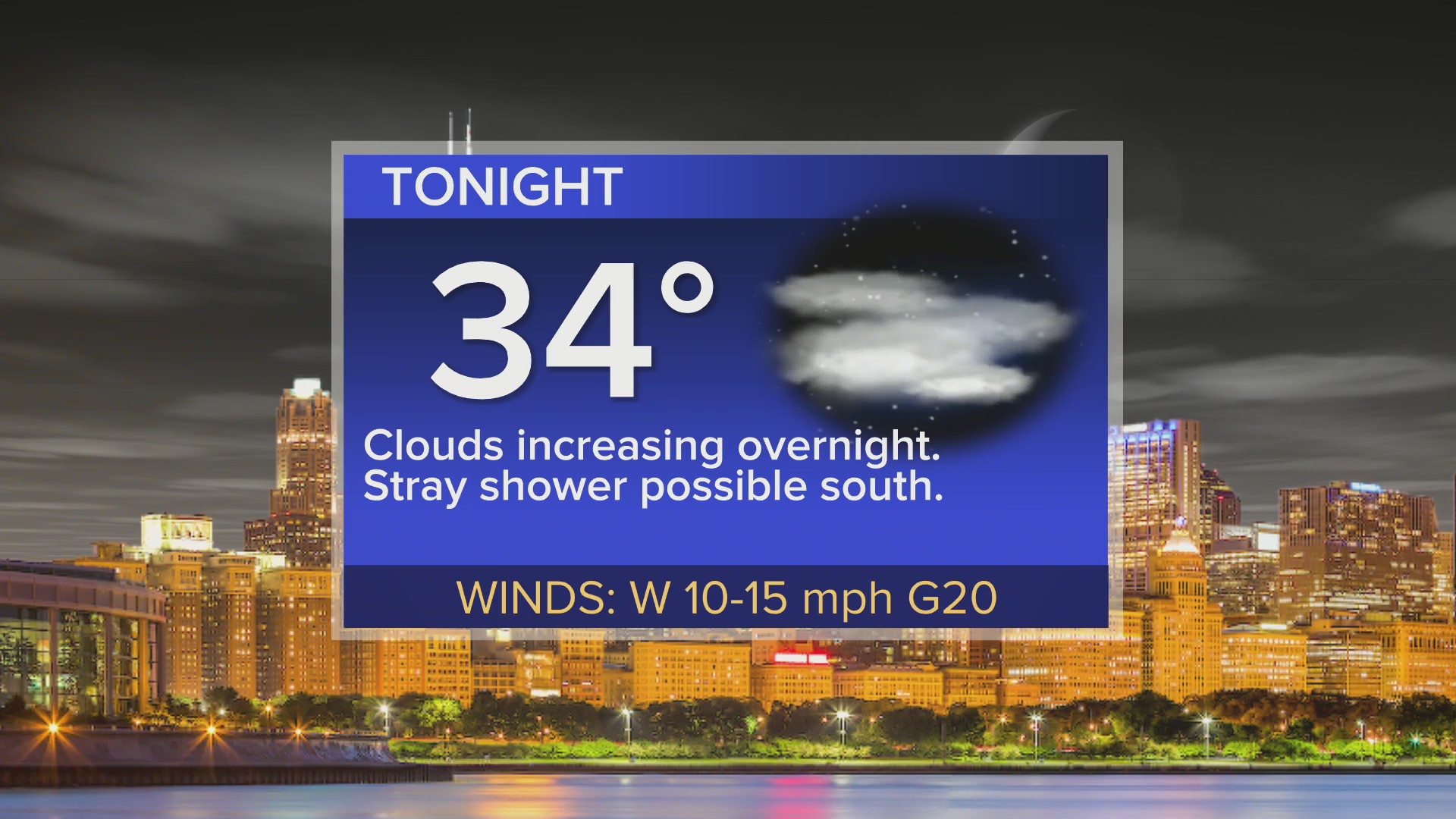 Forecast: Cool, clouds increase; stray shower possible south of Chicago