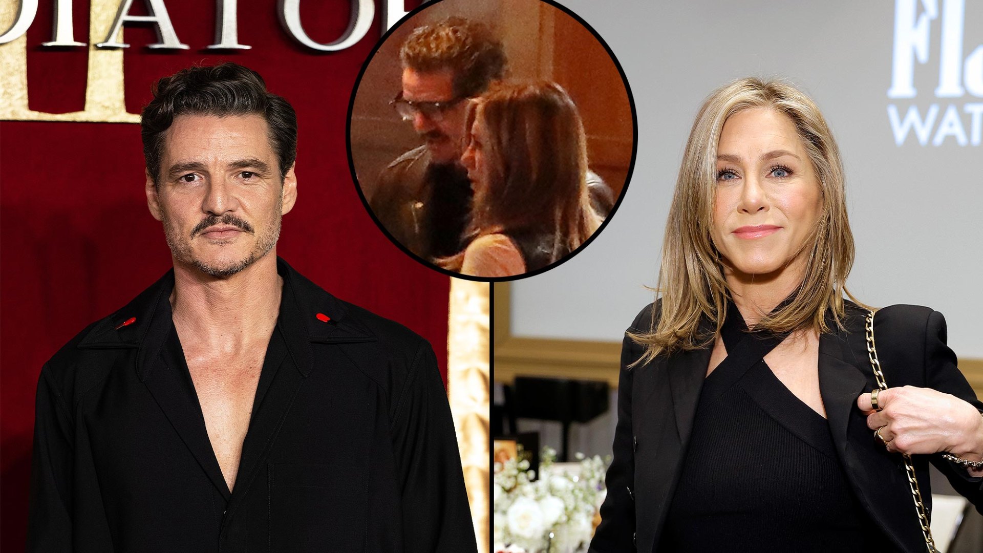 Pedro Pascal and Jennifer Aniston Grab Dinner With Friends: See Photo