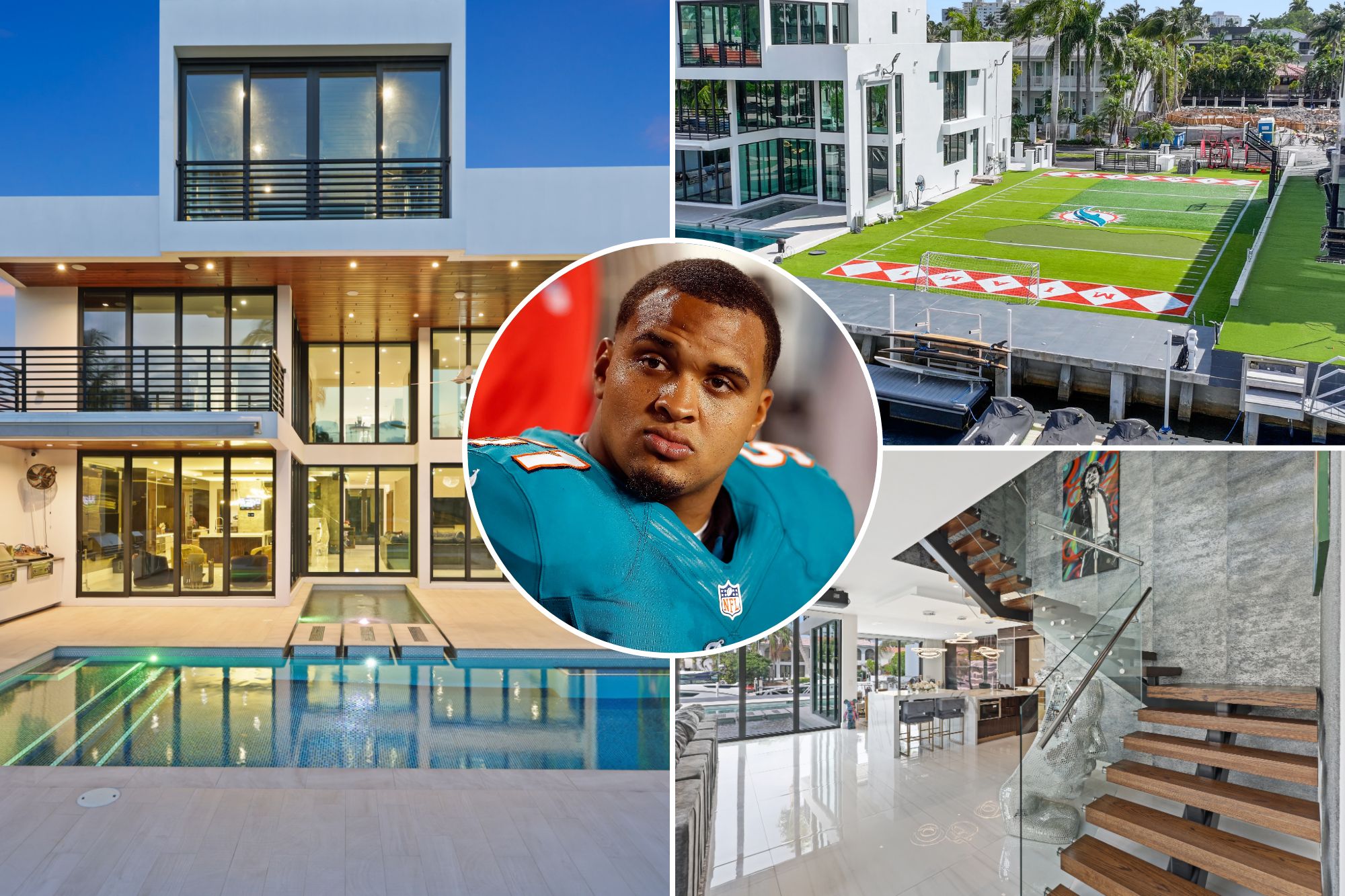 35-year-old former NFL star lists his Florida home with a football ...