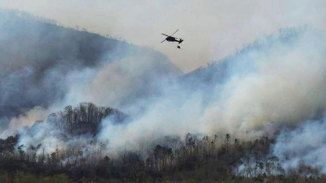 Firefighters in North and South Carolina battle multiple wildfires