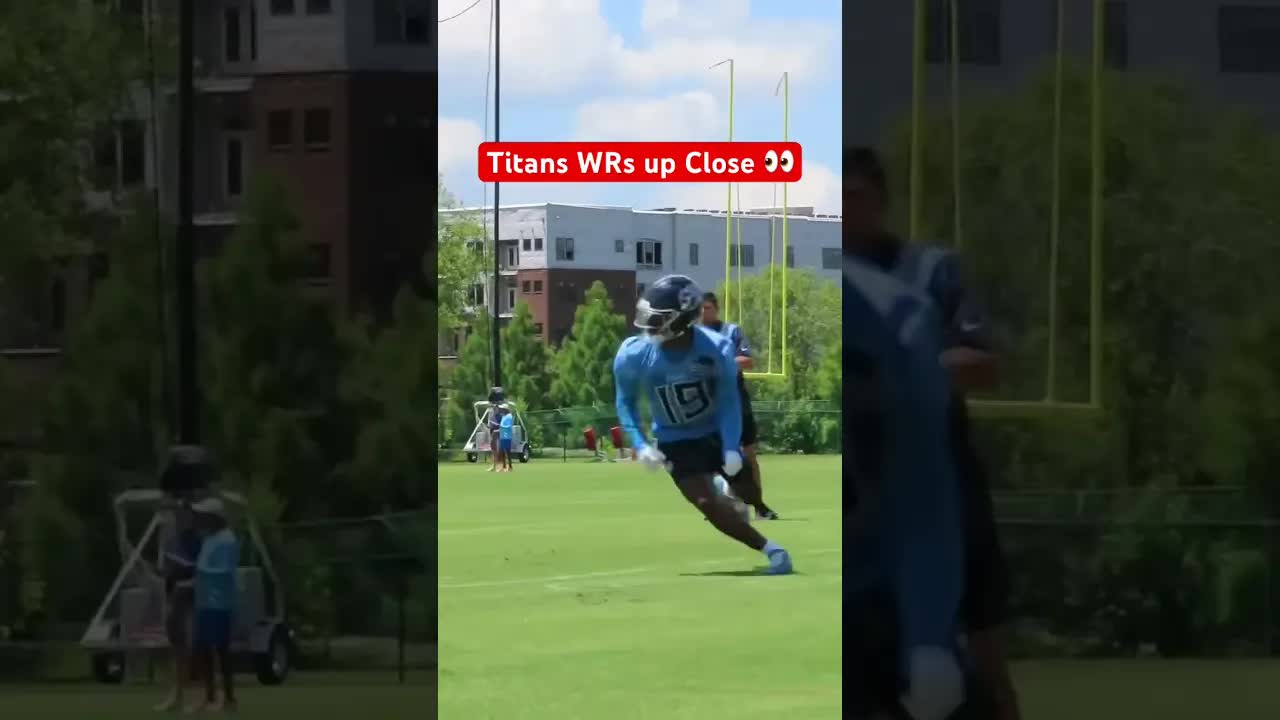 The #Titans WRs perfecting their with this quick route drill #nfl # ...