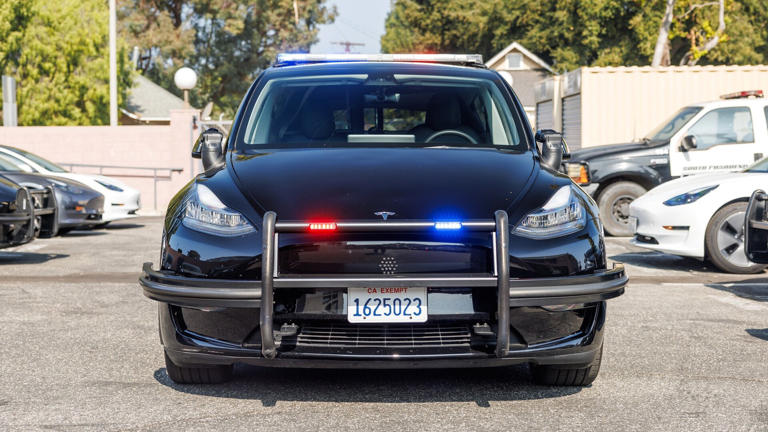 Can an EV Make a Good Police Car? We Test Unplugged Performance’s Cop Tesla