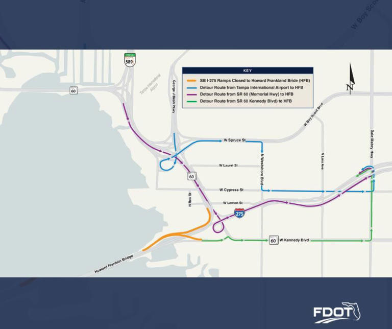 First Alert Traffic: New lanes of Howard Frankland Bridge open Tuesday