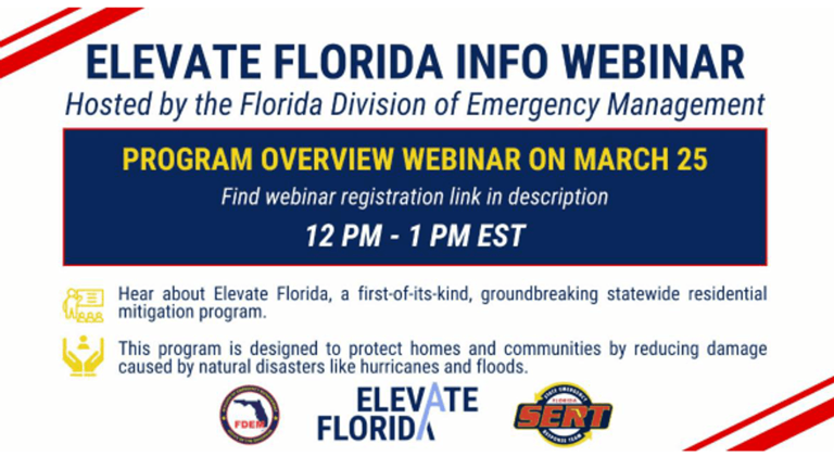 Florida Emergency Management to host virtual session on Elevate Florida ...