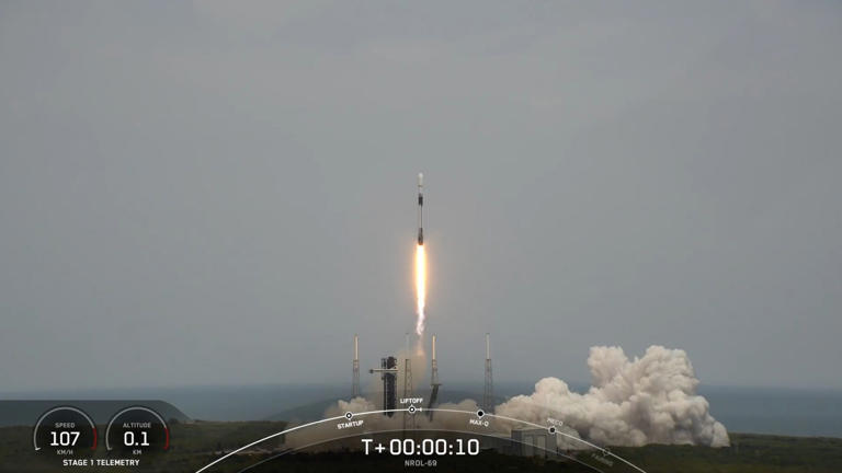 SpaceX launches secret US spy satellite on 19th anniversary of company ...