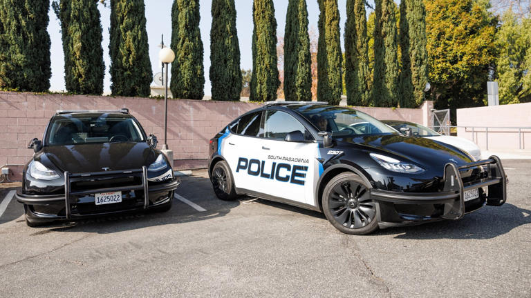 Can an EV Make a Good Police Car? We Test Unplugged Performance’s Cop Tesla