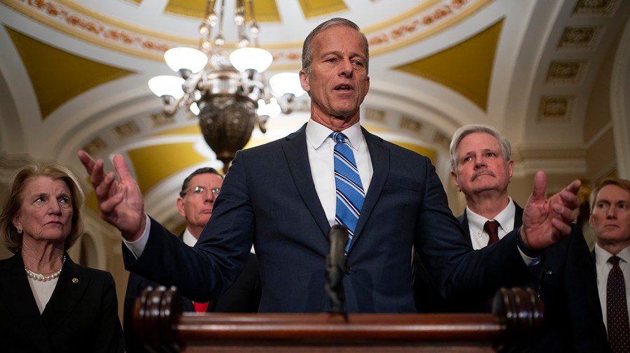 Senate GOP races toward vote on Trump agenda blueprint