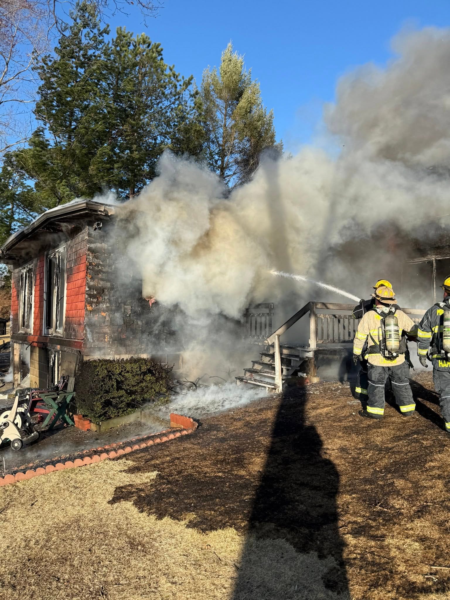 Fire guts house on MacArthur Drive in Millbury