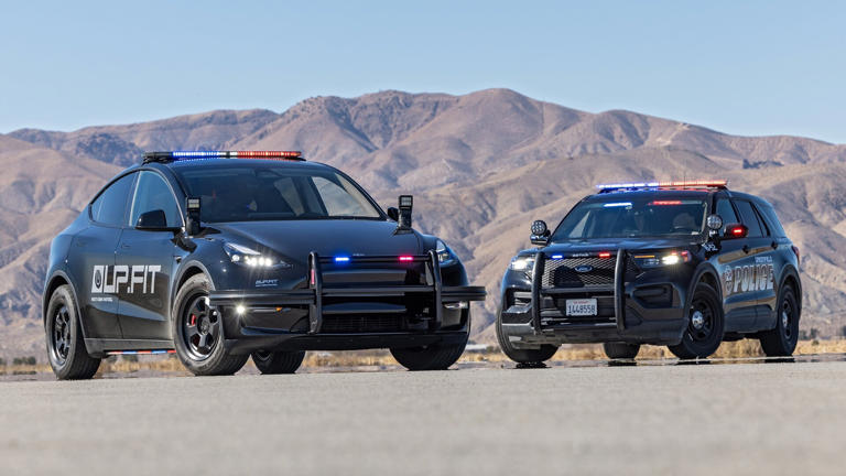 Can an EV Make a Good Police Car? We Test Unplugged Performance’s Cop Tesla