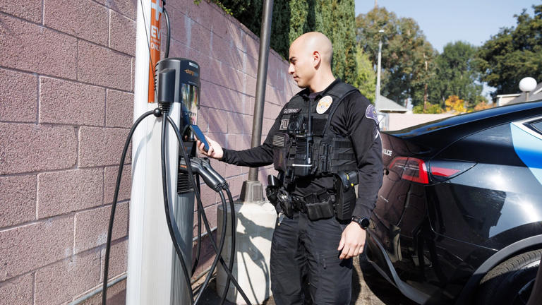 Can an EV Make a Good Police Car? We Test Unplugged Performance’s Cop Tesla