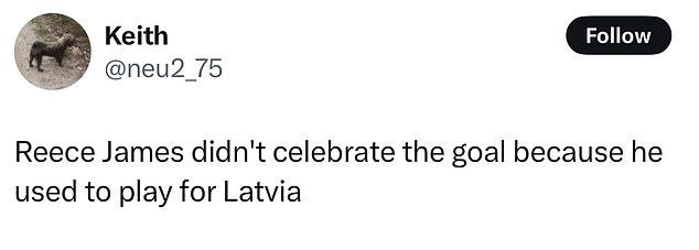 Fans try and guess why Reece James didn't celebrate after scoring his ...