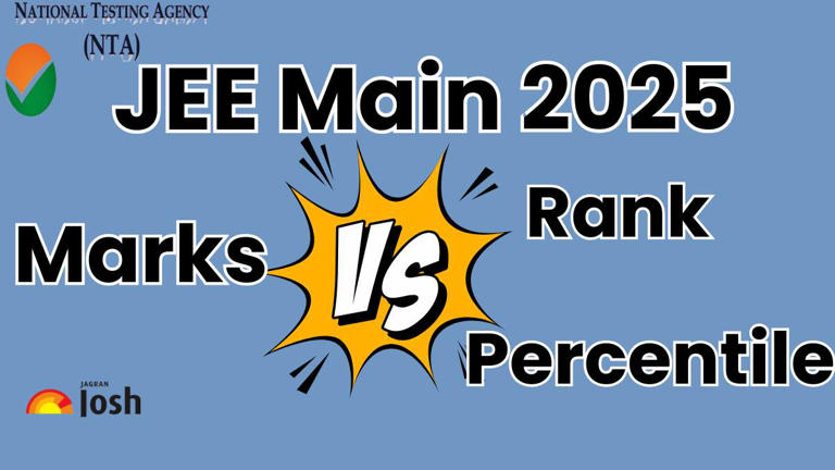 JEE Main Marks vs Rank vs Percentile 2025: Know How to Calculate Rank & Percentile Using Marks