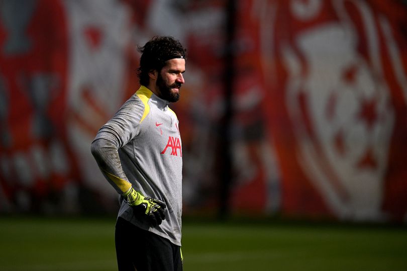 Alisson's Liverpool absence explained vs Everton despite training this week