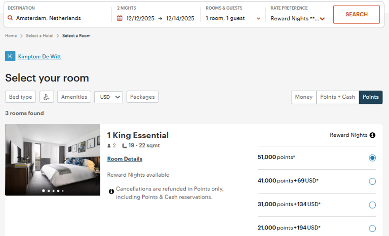 How to redeem points with the IHG One Rewards program